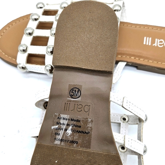 Bar III | Shoes | Nwot Bar Iii Pecanna Faux Leather Open Toe Flat ...